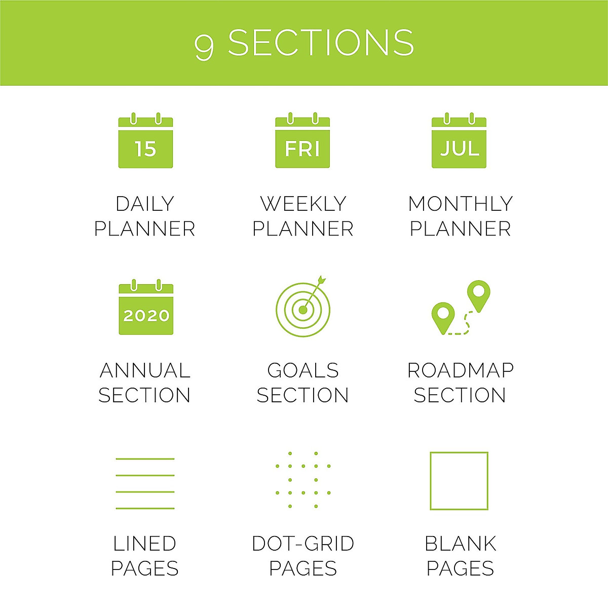 Rocketbook Smart Reusable Notebook, Letter Size Panda Planner with Daily, Weekly, & Monthly Pages, Midnight Blue, (8.5" x 11")