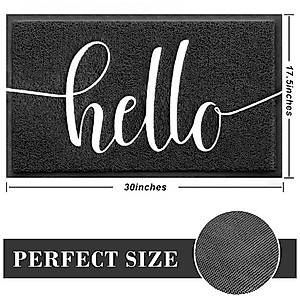 Door Mat (30"x17.5"), Durable Floor Mat Front Door Mat Welcome Door Mats Outdoor Rug Indoor Non-Slip Door Mat for Entryway, Home Entrance, Patio, High Traffic Areas