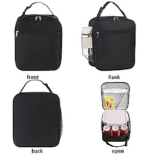 Leizzga Lunchbox Lunch Bags for Women Lunch Box Lunch Bag Insulated Lunch Bag Lunch Box Lunch Boxes (Black)