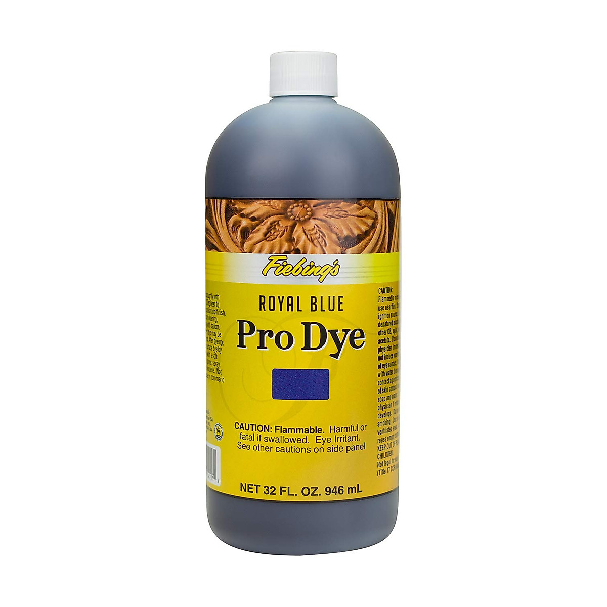 Fiebing's - Pro Dye 32 Oz Royal Blue - Professional Oil Dye for dyeing leather…