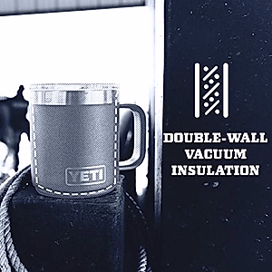 YETI Rambler 10 oz Stackable Mug, Vacuum Insulated, Stainless Steel with MagSlider Lid, Alpine Yellow