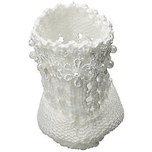 Jefferies Socks Baby Girls' Newborn Daisy Pearl Bootie, White