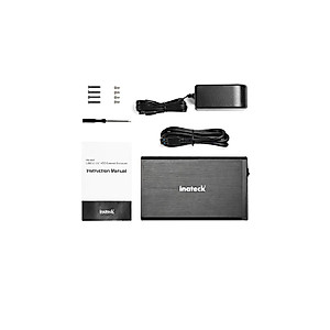 Inateck 3.5 Hard Drive Enclosure, Aluminum USB 3.0 Sata HDD Enclosure, FE3001