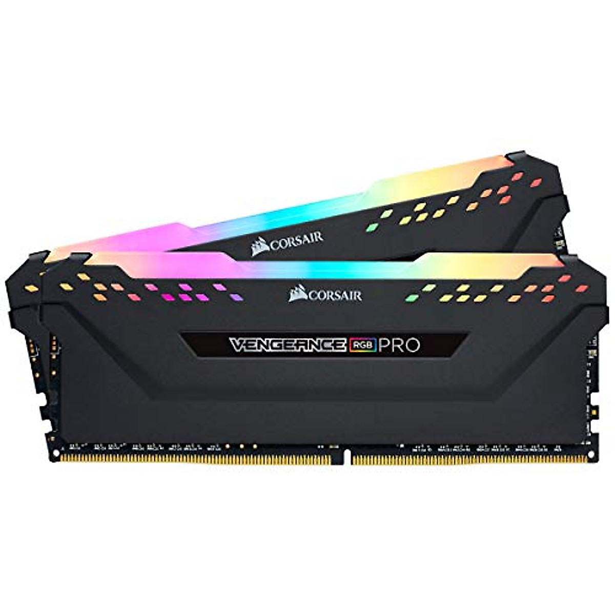 CORSAIR VENGEANCE RGB PRO DDR4 RAM 64GB (2x32GB) 3600MHz CL18-22-22-42 1.35V Intel AMD Desktop Computer Memory - Black (CMW64GX4M2D3600C18)