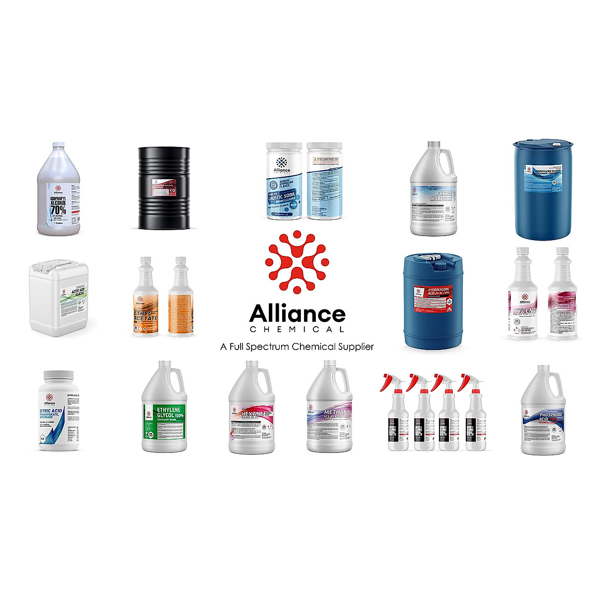 N-Butyl Alcohol - 1 Gallon - (4) 32 FL Oz Bottles w/Reusable Leak and Evaporation Proof Seals - Solvent for Paints, Lacquers, Varnishes, Resins, Gums, Vegetable Oils - Alliance Chemical