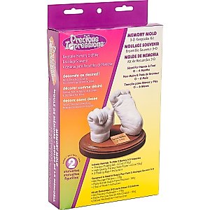 Darice EZ-06-529 Precious Impressions Memory Mold Infant Kit, Keepsake, White