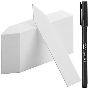 Mr. Pen- Plastic Plant Labels, 100 Pcs, 4“, White, Plant Markers, Plant Tags, Garden Labels, Garden Markers, Plant Labels for Outdoor Garden Waterproof, Plant Name Tags, Planting Sticks for Seeds