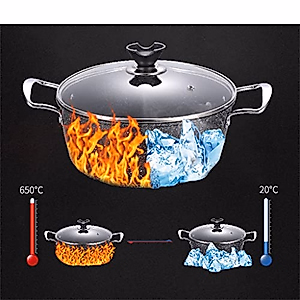 ROLTIN Cookware Set Black Pan with Lid Cutlery Collection Cookware Cutlery Cookware Nonstick Kitchen Supplies (Color : Black, Size : See Description) (Black See descripti