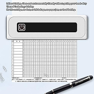 HUONIU Portable Printer, Thermal Bluetooth Mini Inkless Printer for Travel, Compatible with Android and iOS Phone Laptop