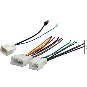 Bestycar Vehicle Radio Wiring Harness and Radio Antenna Adapter for Toyota Subaru Scion Lexus 1984-2017 Aftermarket Stereo Power/Speaker Connector 87-Up Power 4 Speaker