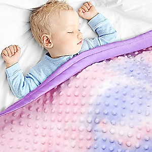 Silky Satin Baby Blanket for Girls Unique Tie Dye Minky Fabric with Soft Luxury Silk Silky Backing Toddlers Blanket for Sleeping Nursery Travel Decoration Purple 30 x 40 Inch