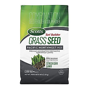 Scotts Turf Builder Grass Seed Pacific Northwest Mix is a Premium Mix for Pacific Northwest Lawns, 16 lb.