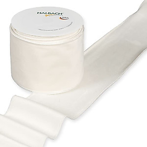 FloristryWarehouse Ivory Christmas Velvet Fabric Ribbon 4 inches Wide on 9 Yards roll. Wired Edge