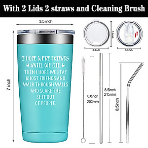 Fufendio Best Friend Birthday Gifts for Women - Friendship Gifts - Vacuum Insulated Tumbler Cup