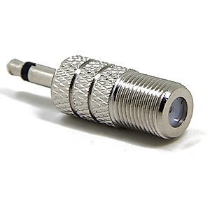 Ancable 5-Pack 3.5mm 1/8-inch Mono Male to F-pin Female Coaxial Cable Converter Adapter for Bose Wave FM Antenna