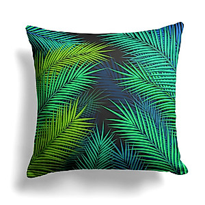 iiRov Summer Design Ink-Fuzed Decorative Throw Pillow - Retro Summer Jungle v1
