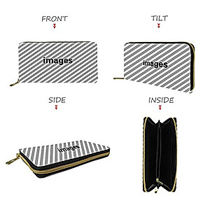 Mumeson Novelty Cats Stars Print Women RFID Wallet Leather Purse Long Clutch Bag Credit Card Holder