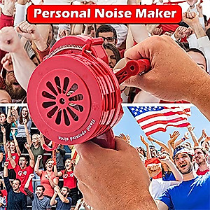 Vixen Horns Hand Crank Siren, Loud Portable Air-raid Hand Held Siren, Manual Operated Siren Horn, Handheld Fire Alarm Tornado Air Raid Siren (Plastic), VXS-1000P