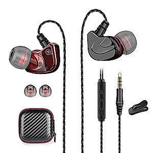 JAKPAK 3.5mm Earphone for Samsung A13 A12 A32 Wired Sport Earphones with Mic Volume Control Noise Canceling Deep Bass Stereo Sound Earbuds for Samsung A03s A02S S10 S9, Moto G Stylus,G Pure,One 5G Ace