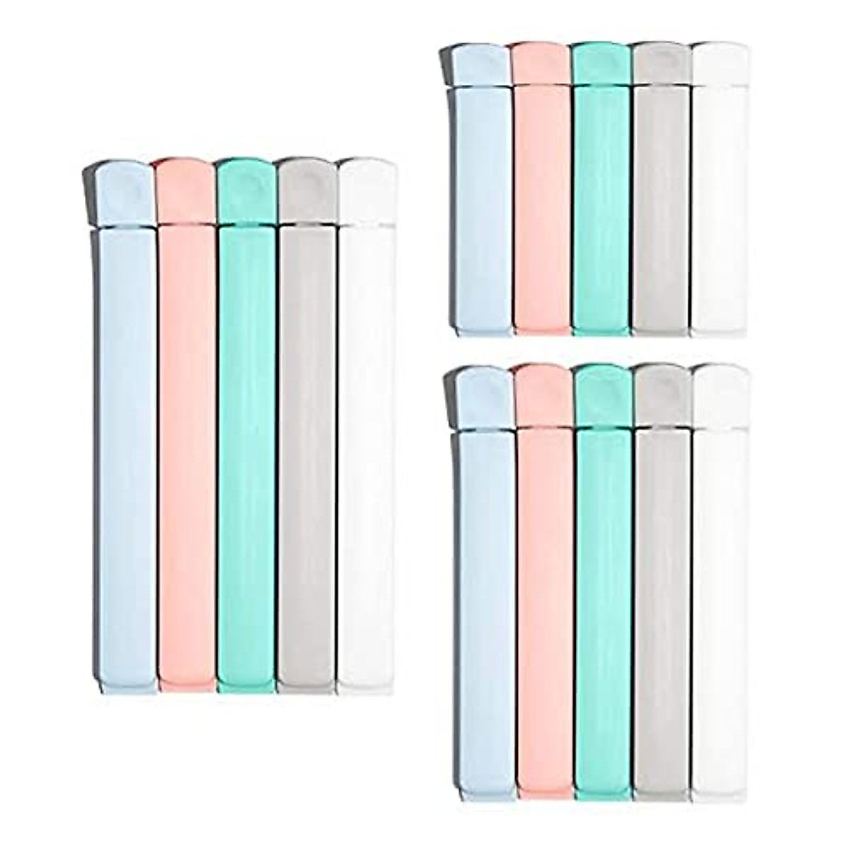 dogmoon Sealing Clips, Food Bag Clips, 15 Pcs Food Storage Sealing Clips Freezer Bag Clips for Kitchen Food Snacks Storage Reusable Bag Clips(3 Sizes)