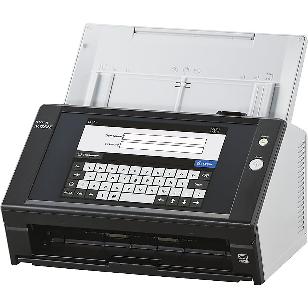 Fujitsu N7100E Network Scanner with Large Touch Screen