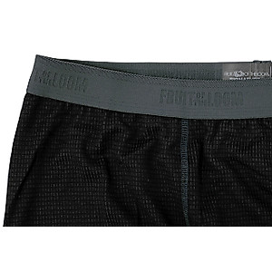 Fruit of the Loom Signature Men's Grid Tech L3 Thermal Base Layer Pant, X-Large Black Soot