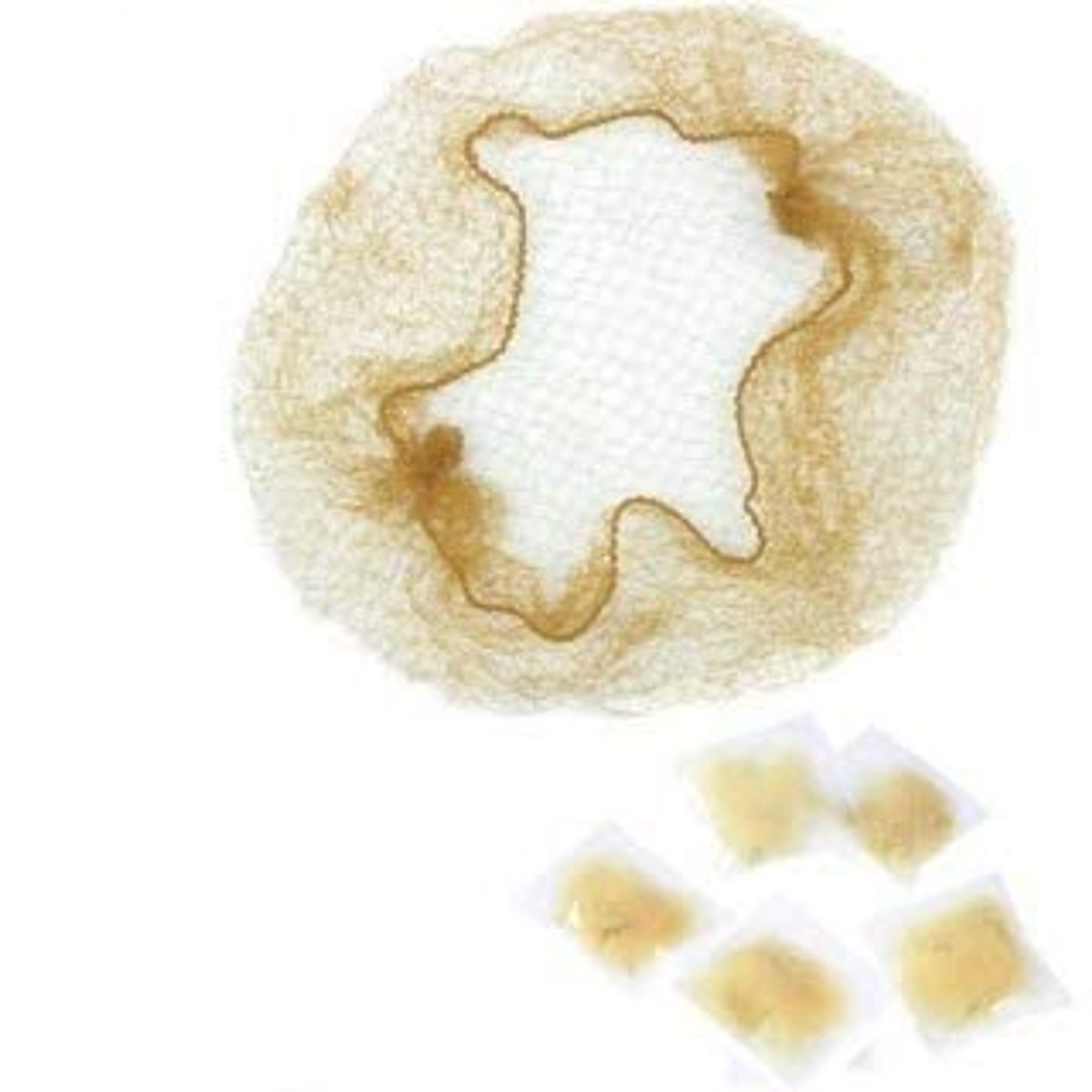 30Pcs Elastic Edge Mesh Invisible Hair Nets Hair Bun Holder for Ballet Dance (Blonde)