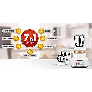 Panasonic MX-AV325MG 600w 3 Jar Mixer Grinder (Marble Gold)