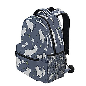 Toddler Backpack for Boys Girls Kids School Bag Cute Bookbag Polar Bear Backpack