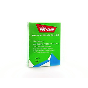 POY-SIAN Thai PIM-Saen Balm Oil 5ml Roll-On (Pack of 3)