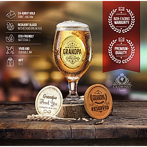 Kies®GIFT Gifts for Grandpa Beer Glass Personalized Gift Grandpa Gifts Grandparents Gift Ideas Great Grandpa Gifts