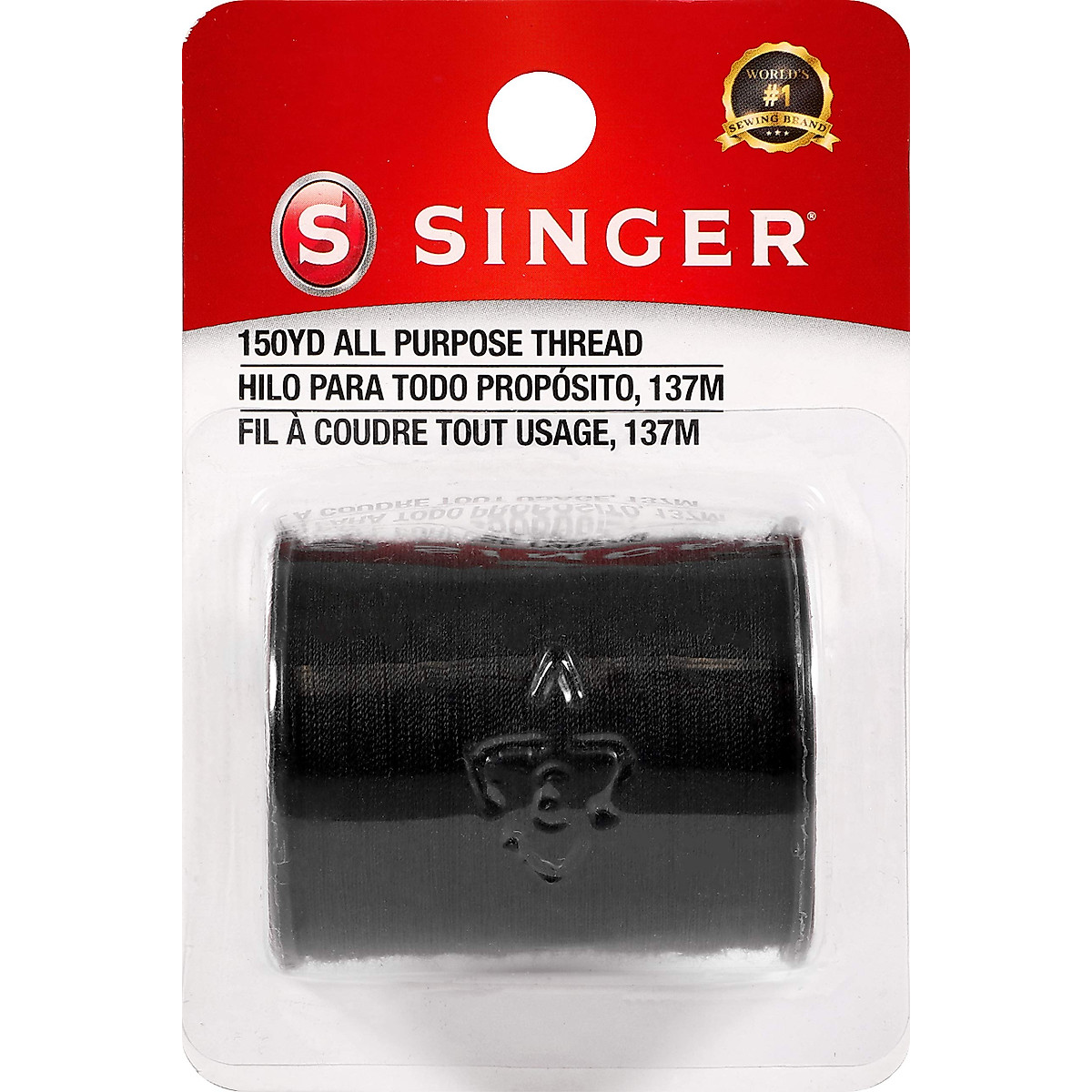 SINGER60110All Purpose Polyester Thread, 150 yards, Black