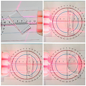 AHANDMAKER 5 Pcs Physical Optical Experiment Set, Acrylic Lens and Prism All Faces Fully Polished for Lab Supplies Physics Teaching (Double Concave, Double Convex, Rectangle, Semicircle)