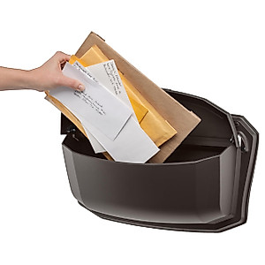 ARCHITECTURAL MAILBOXES 2541RZ-10 Villa Wall Mount Mailbox, Large, Rubbed Bronze