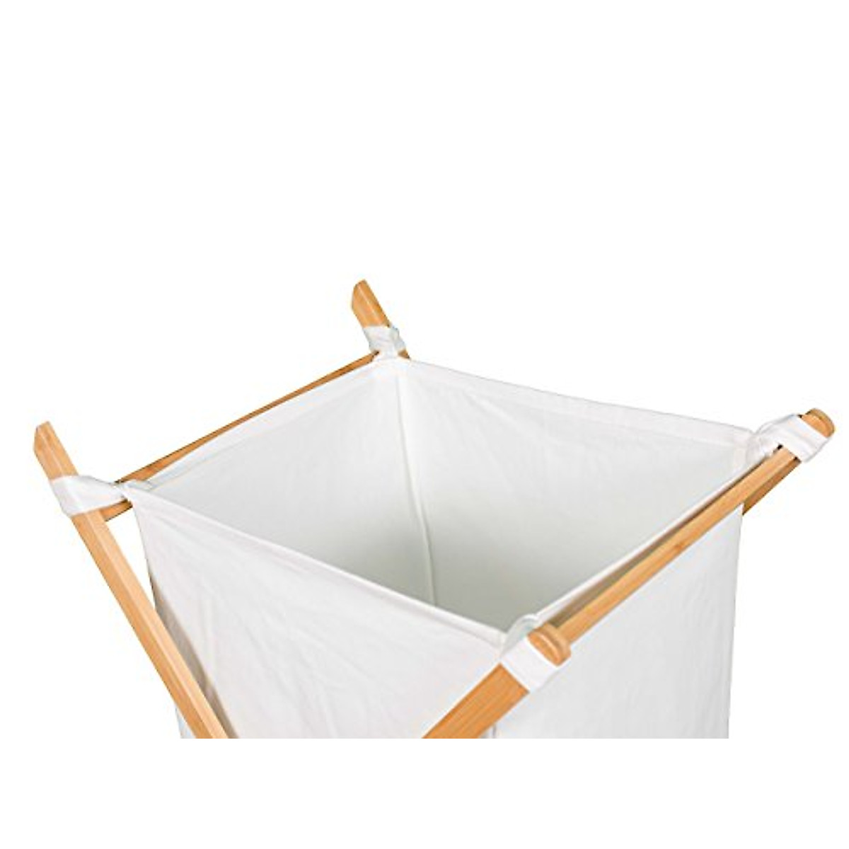 BirdRock Home X Bamboo Hamper - Made of Natural Bamboo - Includes Machine Washable Cotton Canvas Liner - Lightweight for Easy Transportation
