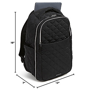 Vera Bradley Performance Twill Backpack Travel Bag, Black