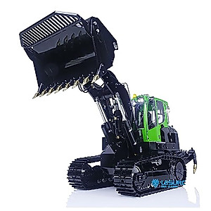 LESU 1/14 Hydraulic RC Crawler Loaders Metal for 636 Remote Control Construction Vehicles 4CH Reversing Valve Openable Bucket Rear Hook Hobby Grade Model