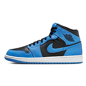 Nike Air Jordan 1 Mid Men's Shoes University Blue/Black White DQ8426 401 - Size 8.5