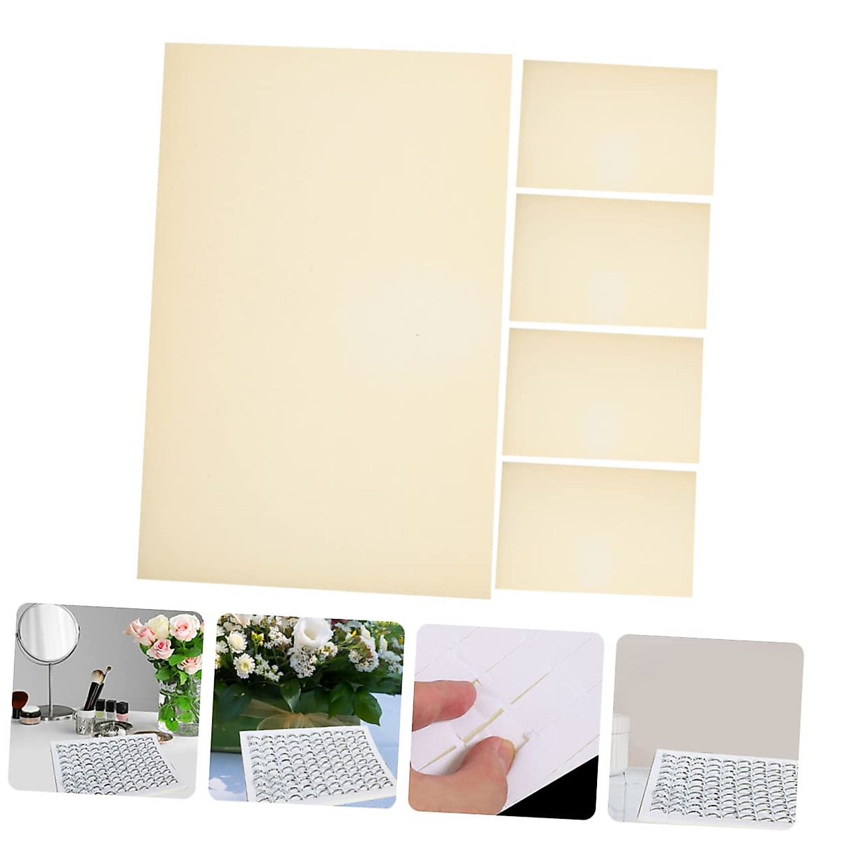 Abaodam 5pcs storage box sponge pad ring display pad black foam ring insert jewelry insert display mats foam insert display trays trinket tray Ear Stud Sponge Insert white cabinet earrings