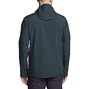 Eddie Bauer Men's Cloud Cap Stretch 2.0 Rain Jacket, Waterproof, Storm, Large