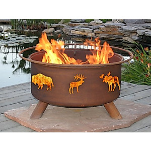 Patina Products F106, 30 Inch Wildlife Fire Pit