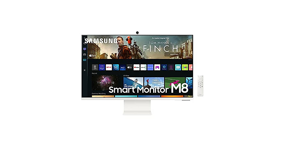 Samsung 32" 4K UHD HDR Smart Monitor with SlimFit Camera and Alexa