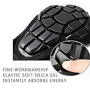 VIWINVELA Kids Knee Pads and Elbow Pads Set Toddler Soft Protective Gear Black M