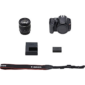 Canon EOS Rebel SL3 DSLR Camera (Black) with 18-55 IS STM 3453C002 USA 17pc Must Have Bundle: Includes – 32GB SanDisk Highspeed Memory Card + 50” Tripod + Professional Backpack + 3pc Filter Kit + More