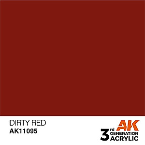 AK Interactive 3rd Gen Acrylic Dirty Red 17ml