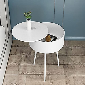 HIGOH Bedside Table Bedside Table Rack Wrought Iron Bedroom Small Bedside Table (Color : A 40X50CM)