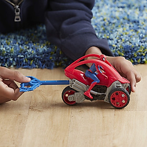 Spider-Man Marvel Stunt Vehicle 6-Inch-Scale Super Hero Action Figure and Vehicle Toy Great Kids for Ages 4 and Up