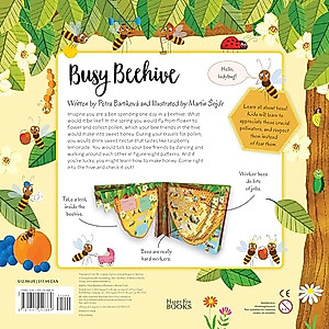 Discovering the Busy World of the Beehive (Happy Fox Books) Board Book Teaches Kids Ages 3-6 about Bees, Exploring a Hive with Each Page, plus Educational Facts and Vocabulary Words (Peek Inside)