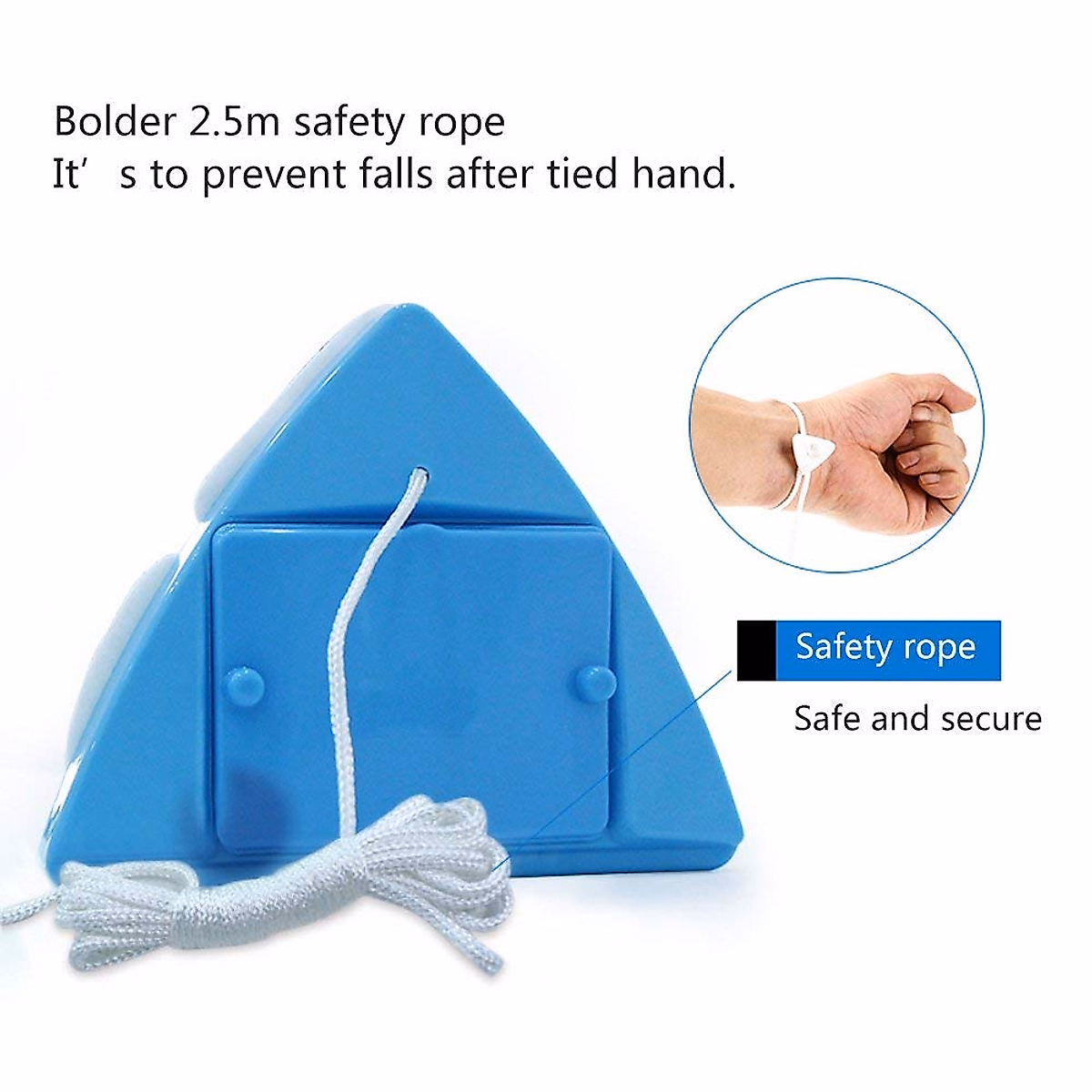 KOKITEA Double-Sided Window Cleaner Glass Wiper Magnetic Cleaning Tools, 5-Gears Adjustable Magnetic Glider Washing Brush Tools, for High-Rise Double Thick Glazed Windows Thickness 0.3"-1" (Blue)