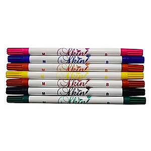 Skin Companion Twin Tip Tattoo Pen - Set of 6 + 1 Pc Free